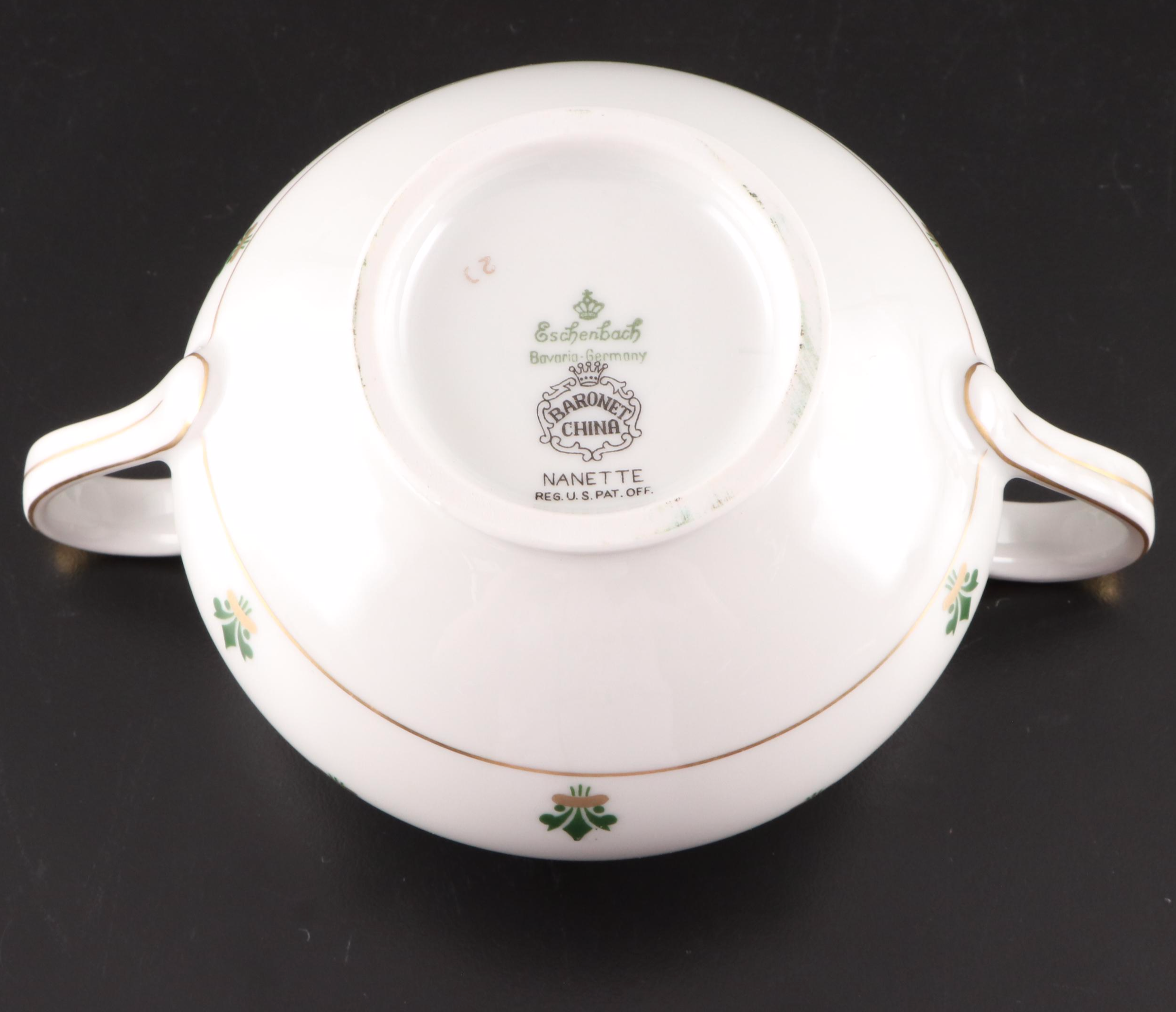 Baronet China "Nanette" Gold Verge Dinnerware | EBTH