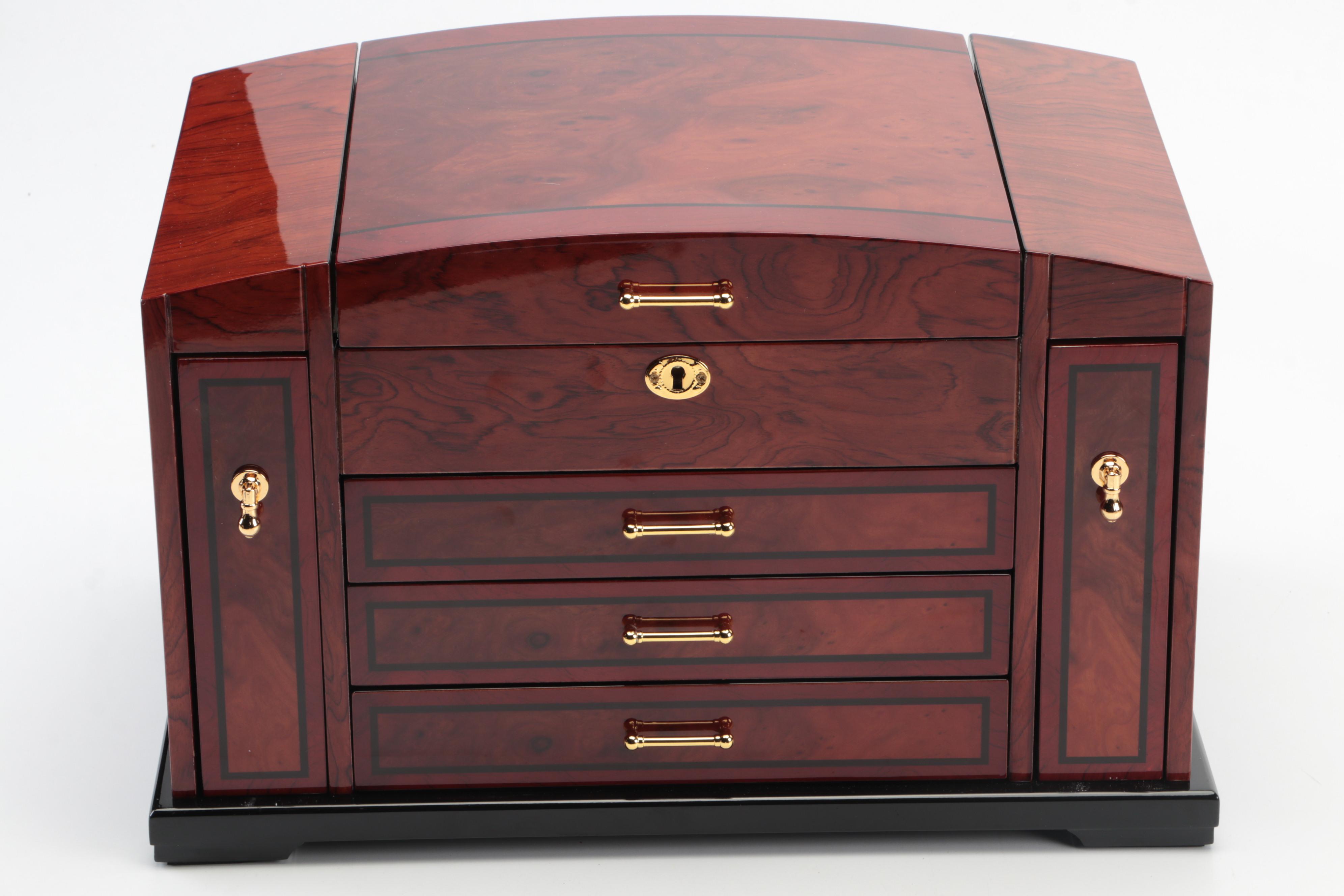 Jere Lacquered Wood Jewelry Box | EBTH