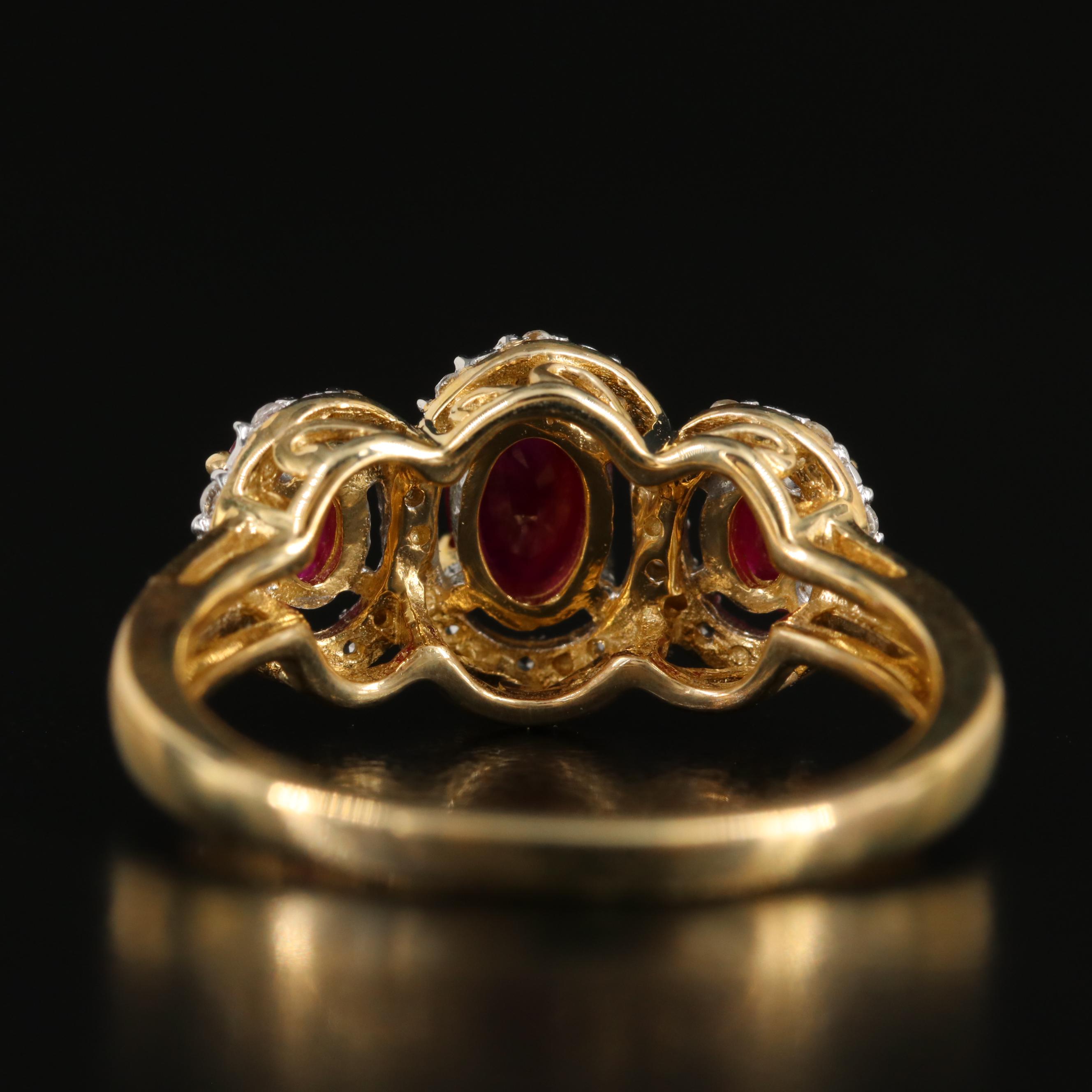 10K Ruby and Sapphire Ring | EBTH