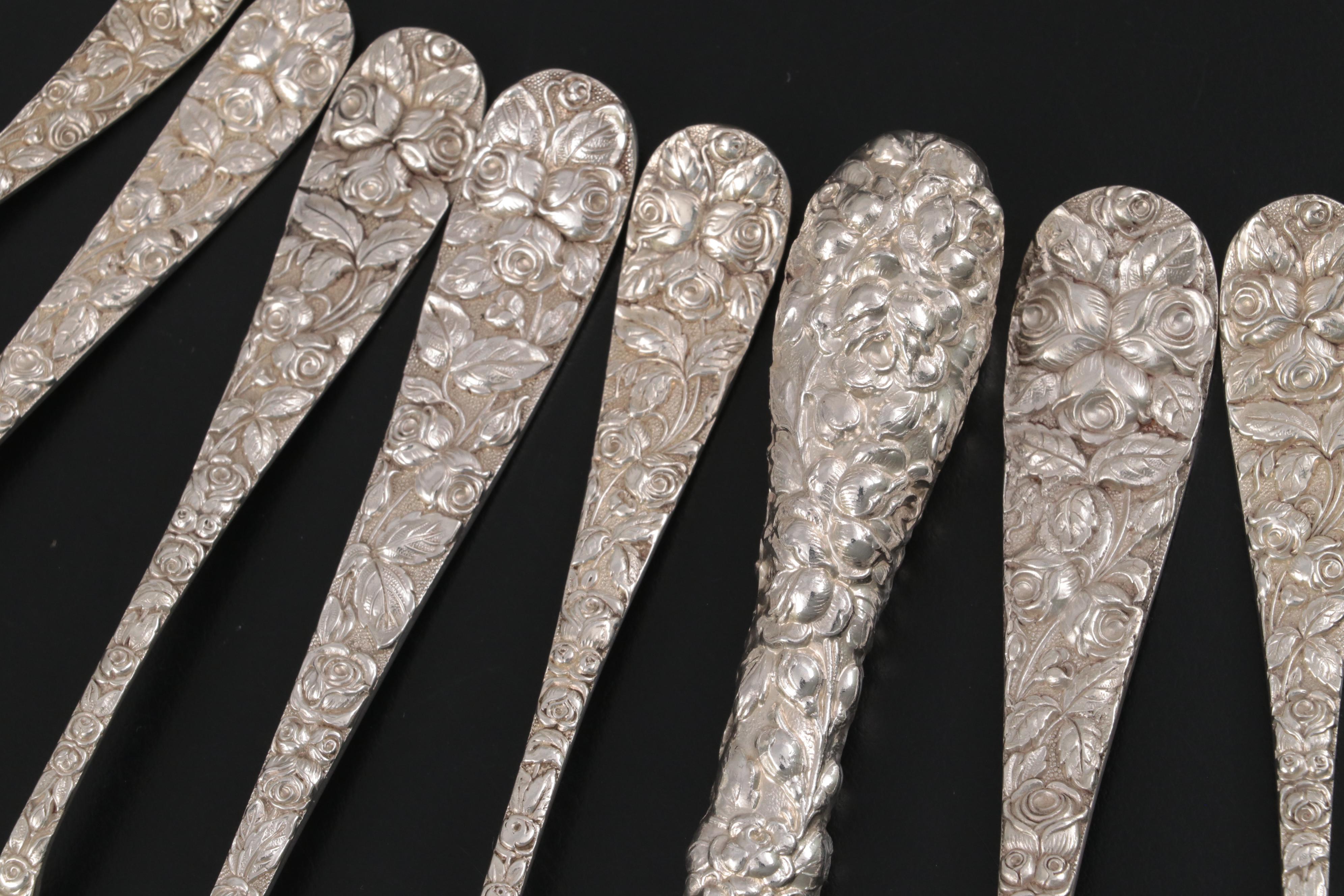 Baltimore Silversmiths Mfg. Co. "Baltimore Rose" Sterling Silver ...