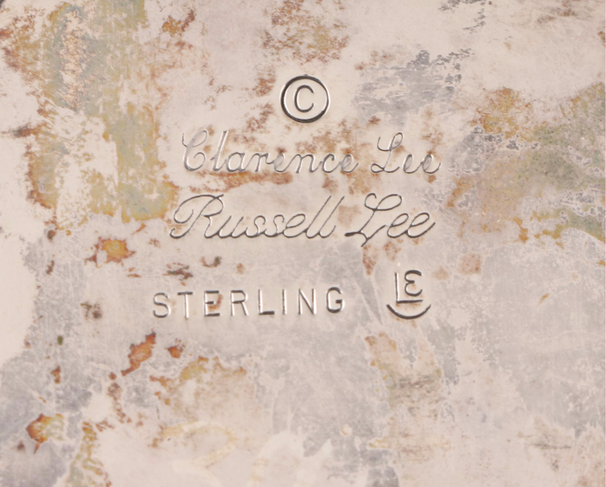 Clarence and Russell Lee Navajo Diné Sterling Storyteller Belt Buckle | EBTH