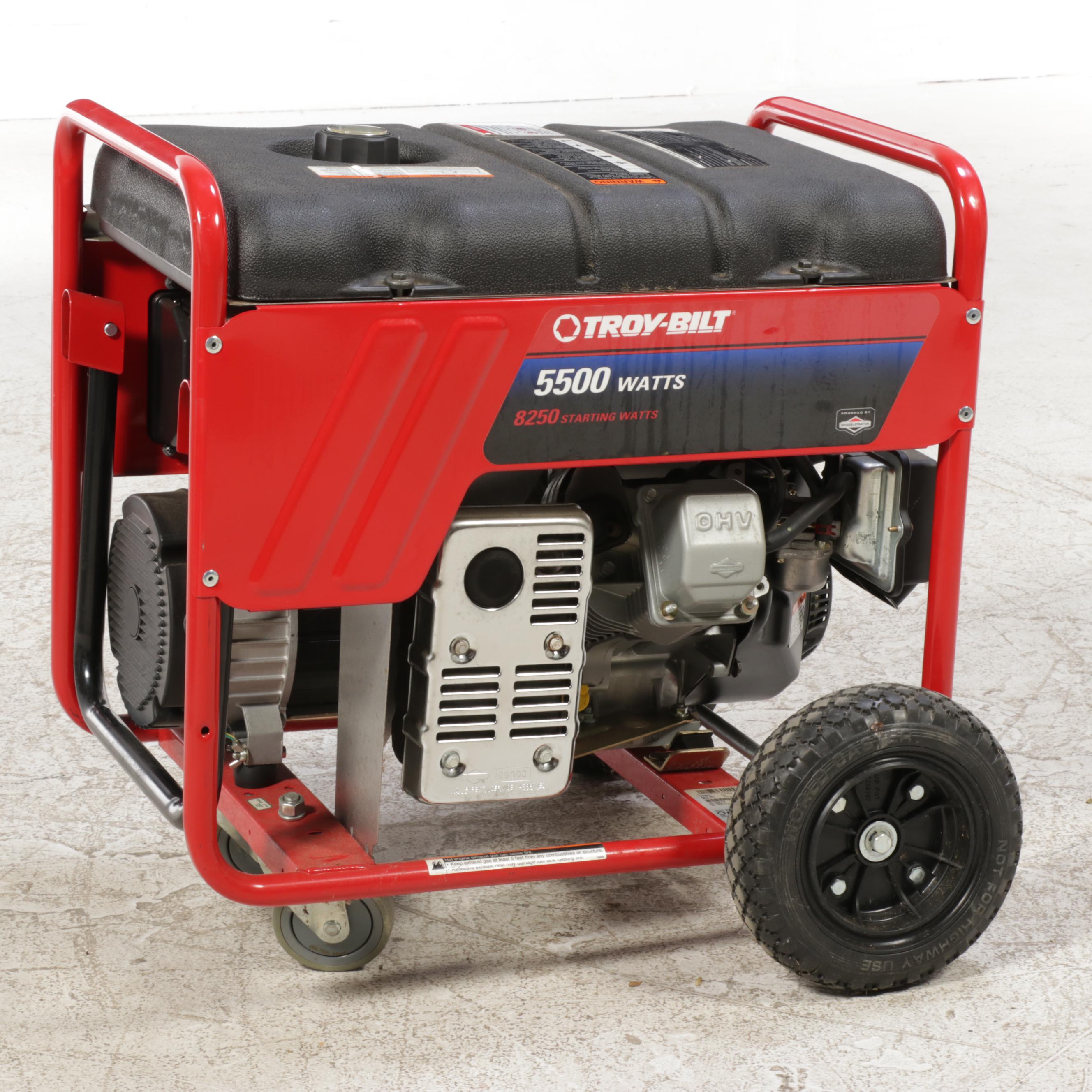 Troy-Bilt 5500 Watts Gas Powered Generator | EBTH