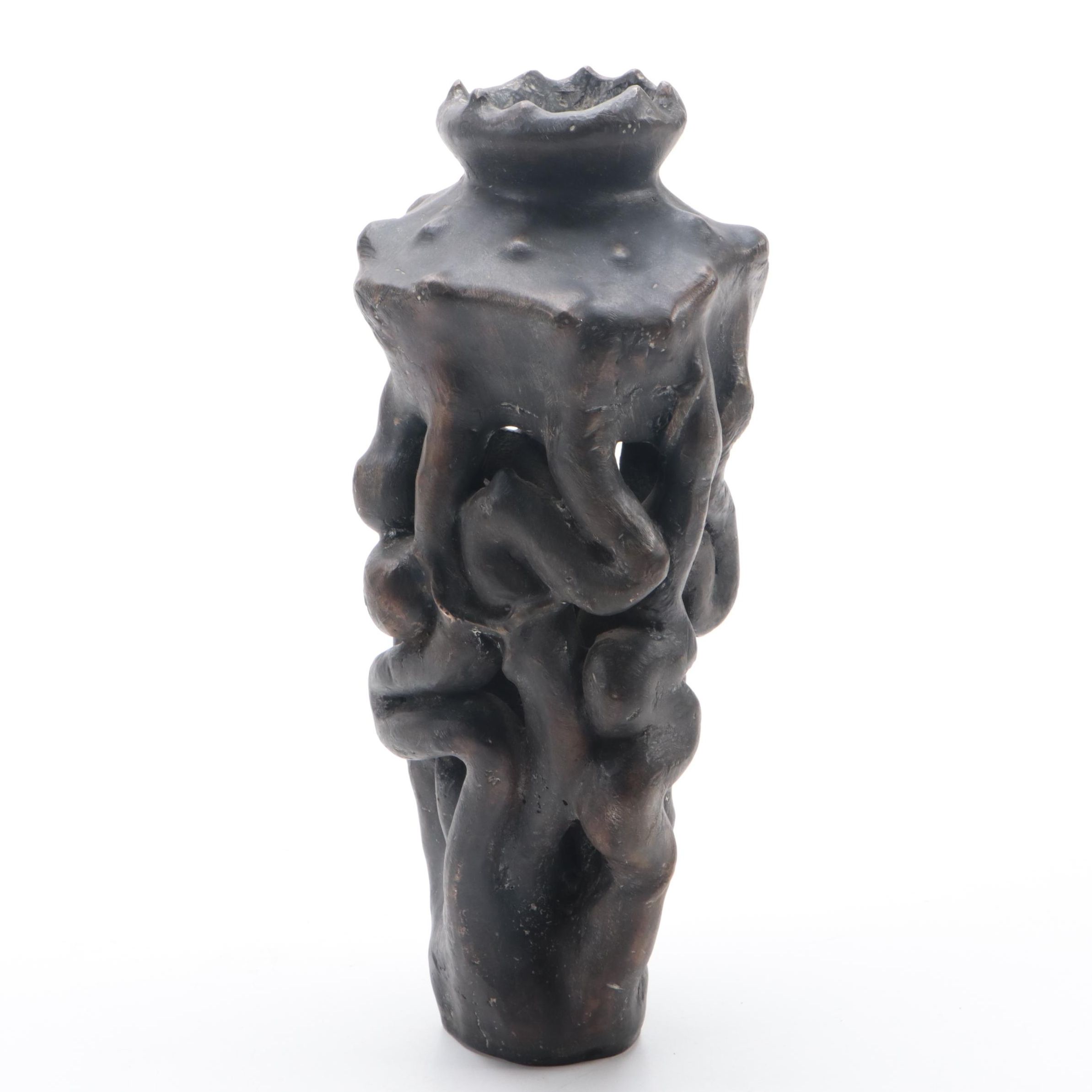 Abstract Bronze Vasiform Sculpture | EBTH