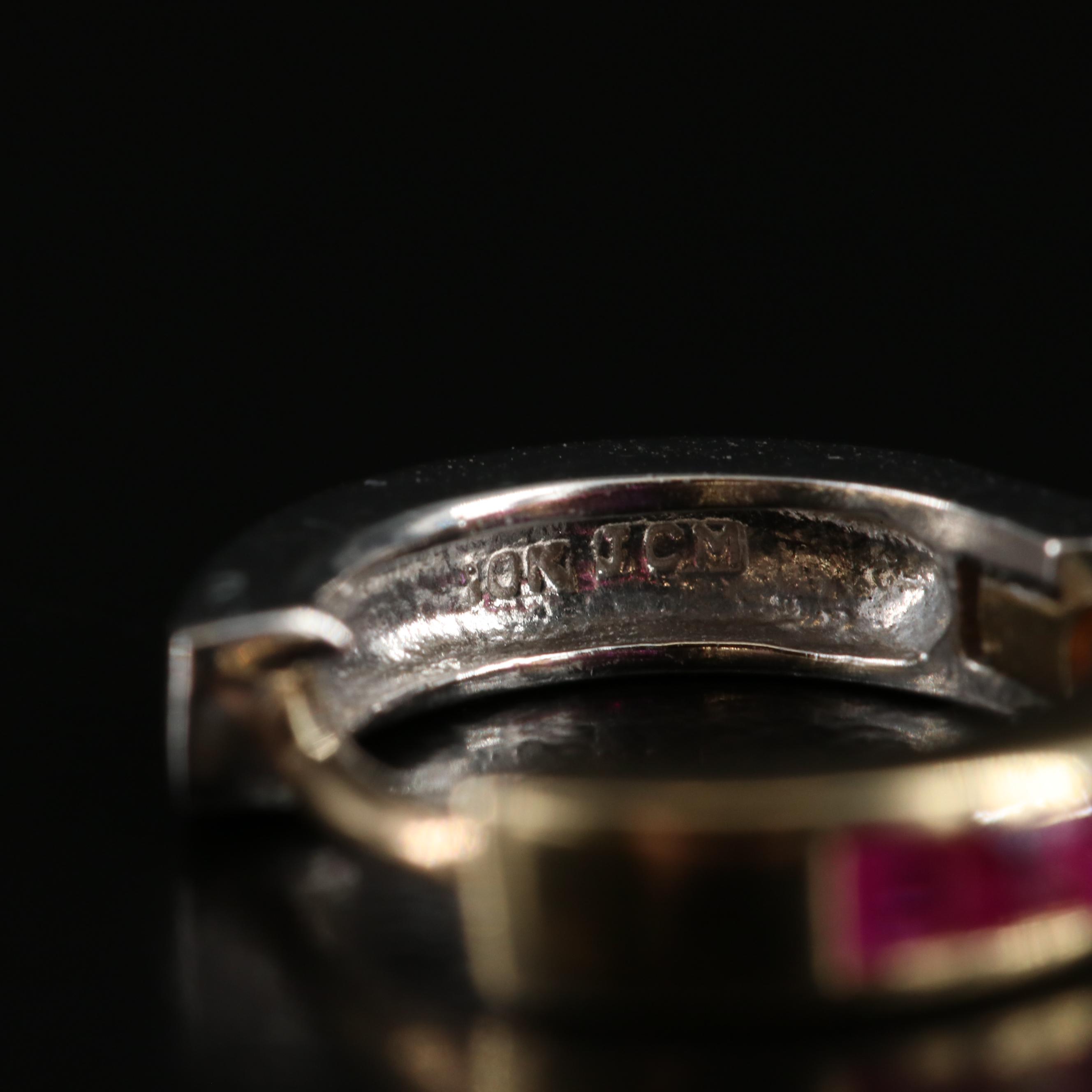 10K Ruby Small Hoops | EBTH