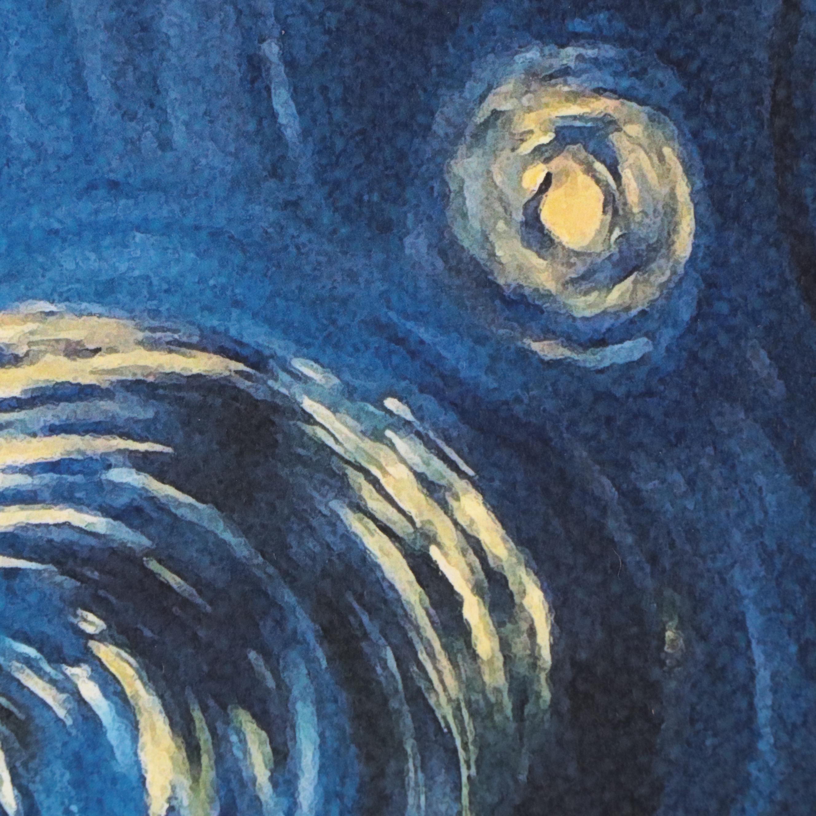 Death NYC Pop Art Graphic Print Featuring Peanuts x Van Gogh, 2023 | EBTH