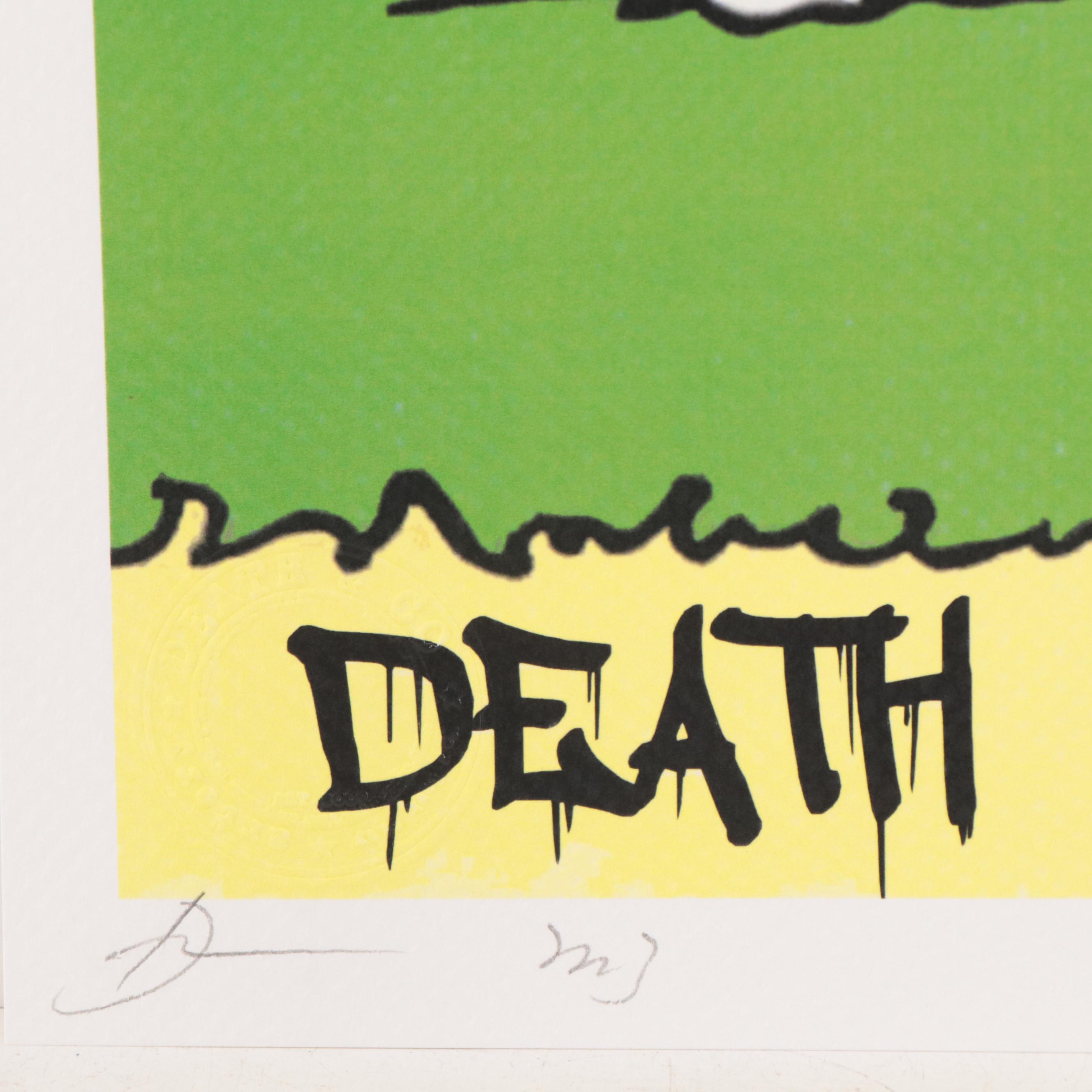 Death NYC Pop Art Graphic Print Featuring Peanuts x Van Gogh, 2023 | EBTH