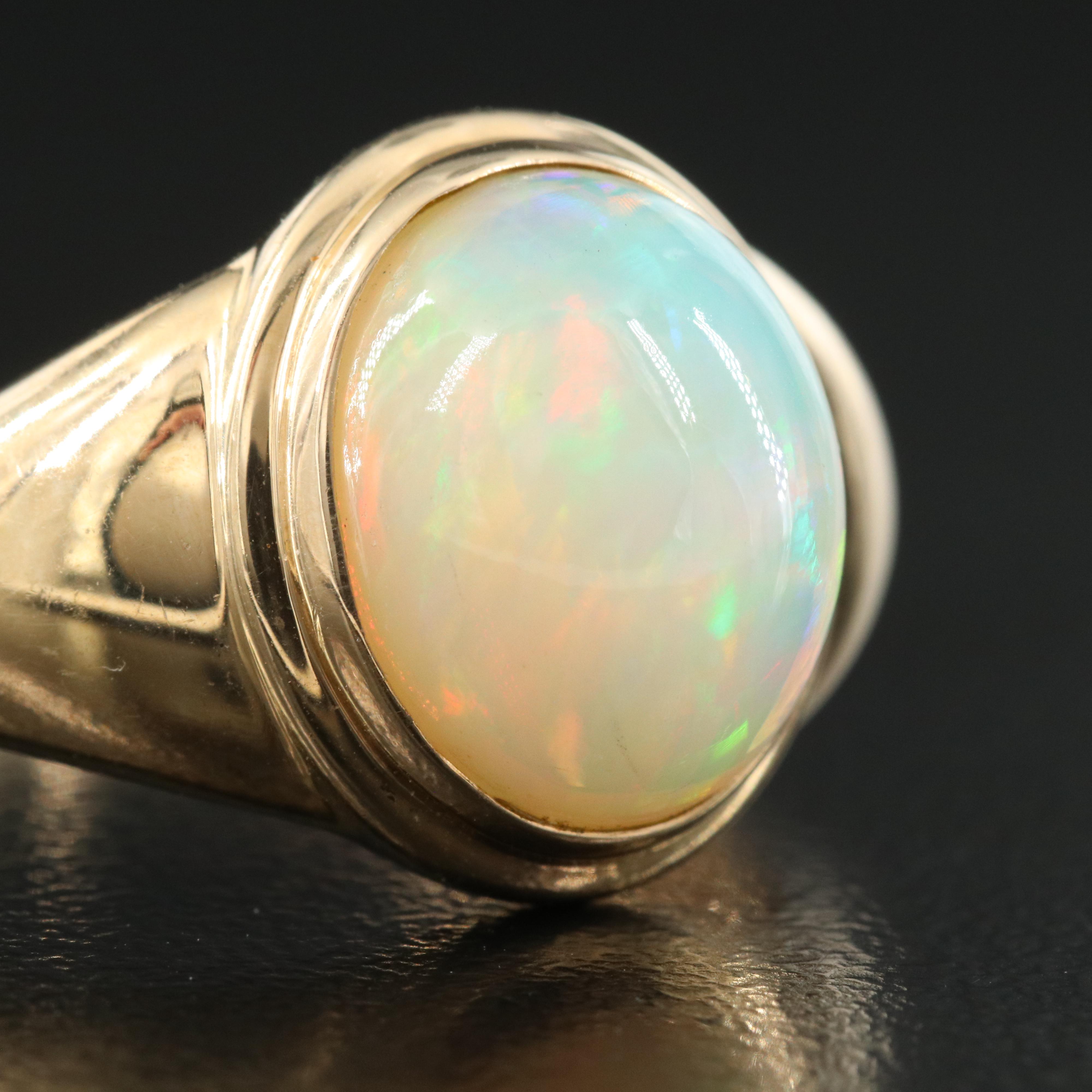 14K Bezel Set Opal Ring | EBTH