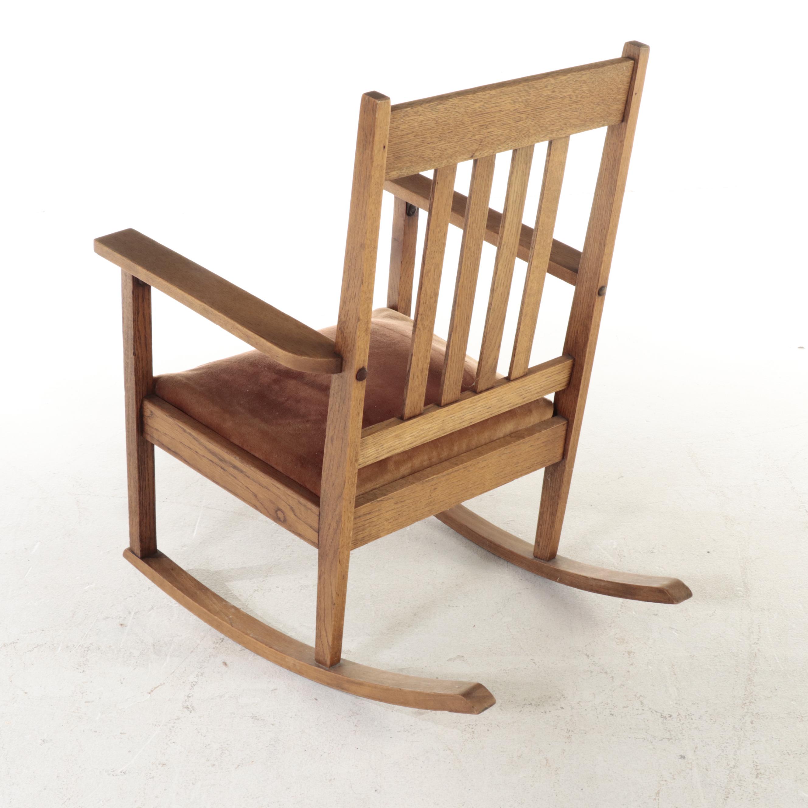 Arts and Crafts Oak Rocker, Early 20th Century | EBTH