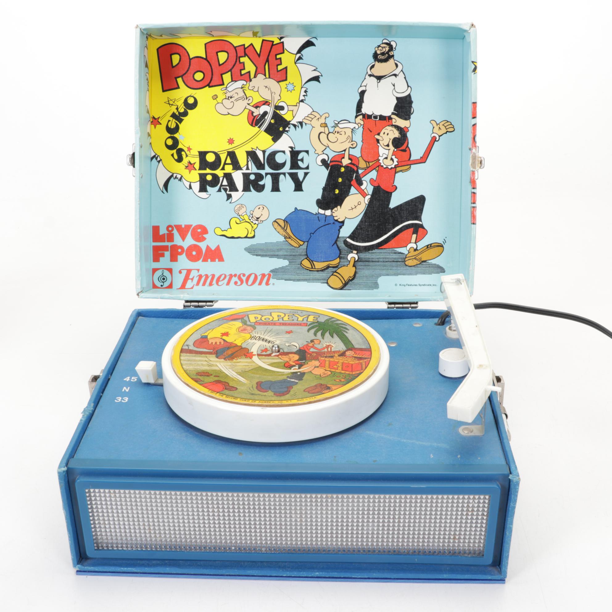 Popeye Dance Party Emerson Record Player, Gilbert Chemistry Lab, and ...
