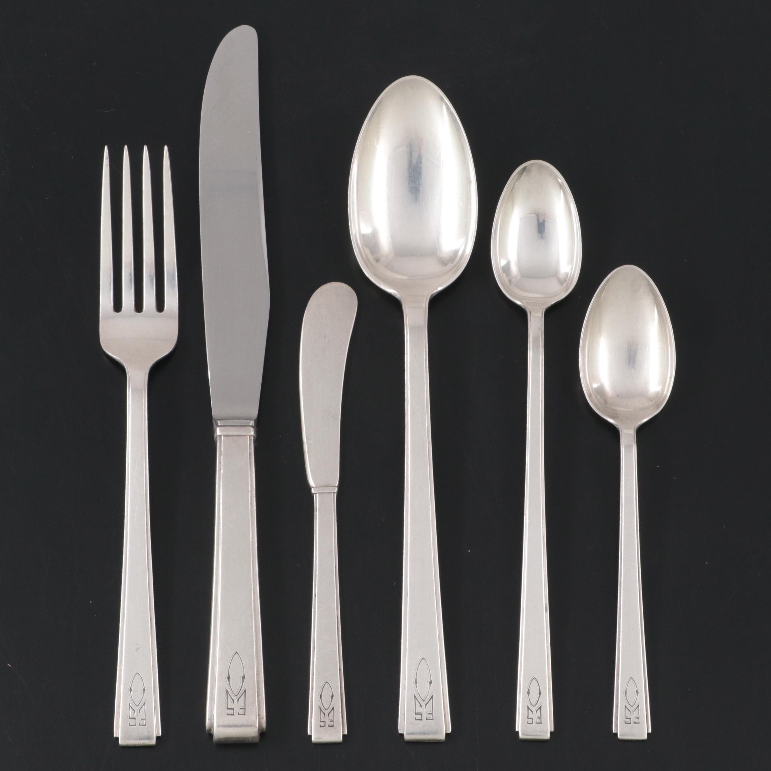 Rogers, Lunt and Bowlen "Modern Classic" Sterling Silver Flatware | EBTH